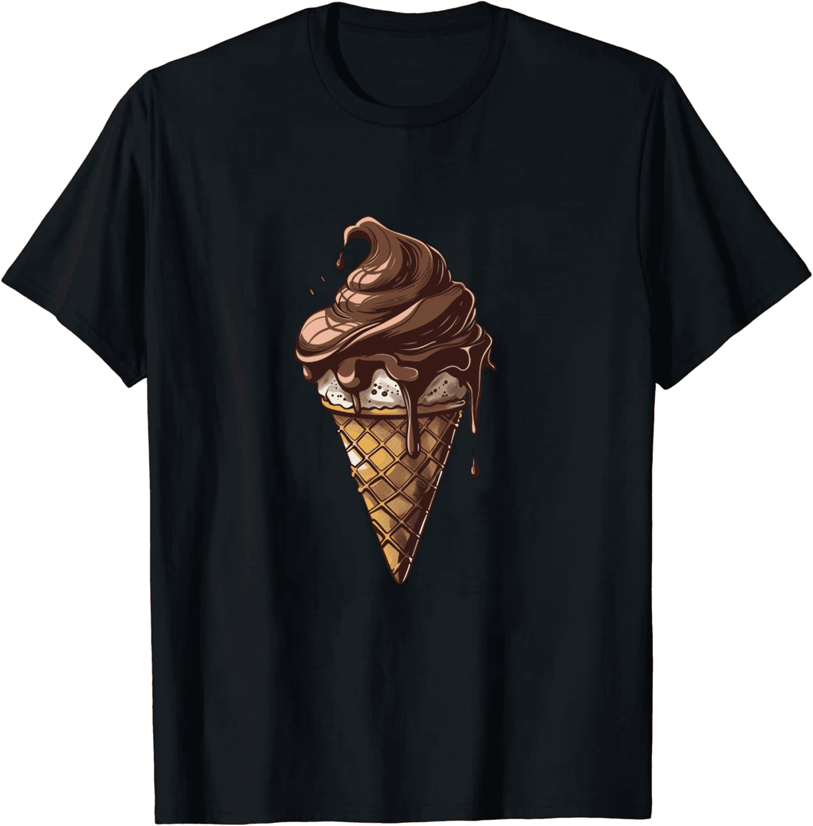 Chocolate Ice Cream: A Hug in a Cone Tshirt - Walmart.com