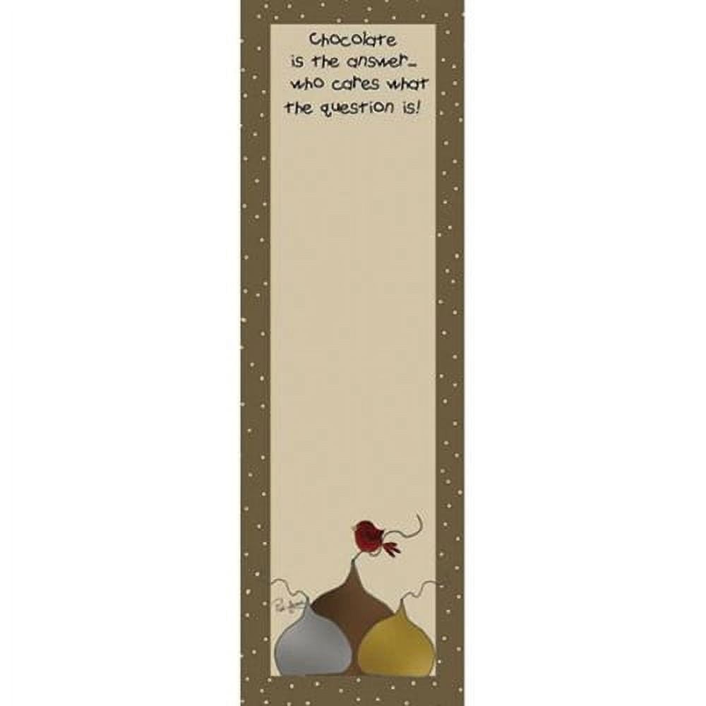 Chocolate Is... Long Notepad - Walmart.com