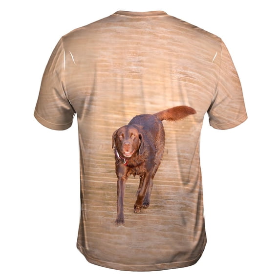 Chocolate Lab Boardwalk Stroll Mens T-Shirt All Over Print - Walmart.com