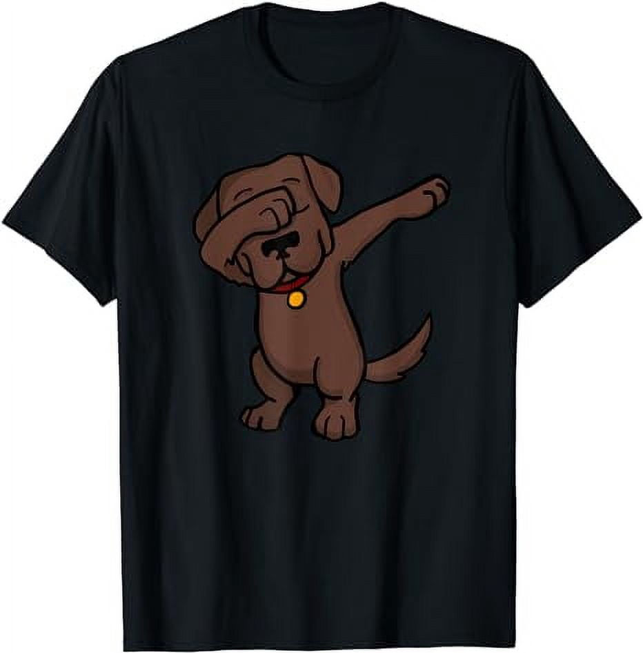 Chocolate Lab Dabbing Shirt - Funny Dog Dab T-Shirt - Walmart.com