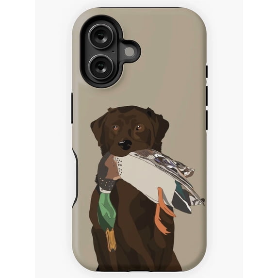 Chocolate Lab Hunting Dog Case for iPhone 17 16 15 14 13 12 11 Pro Max ...