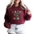 Chocolate Labrador Dog Mom Animal Lover Sweatshirt Women Cute Fur Mama ...