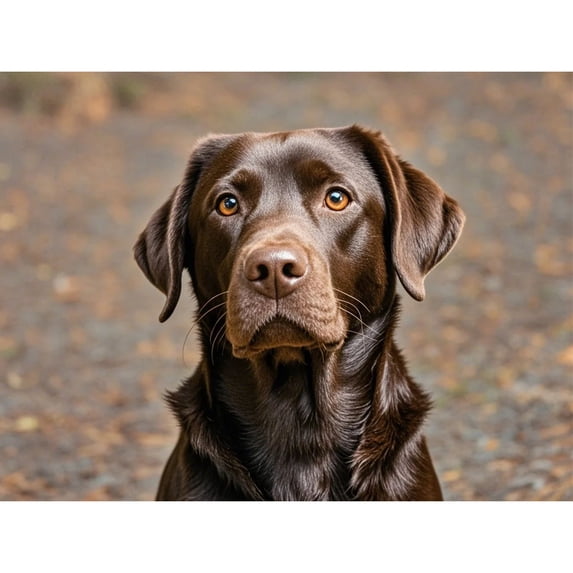 Chocolate Labrador Dog Puppy Diamond Art Kit, Full Round Drill 5D ...