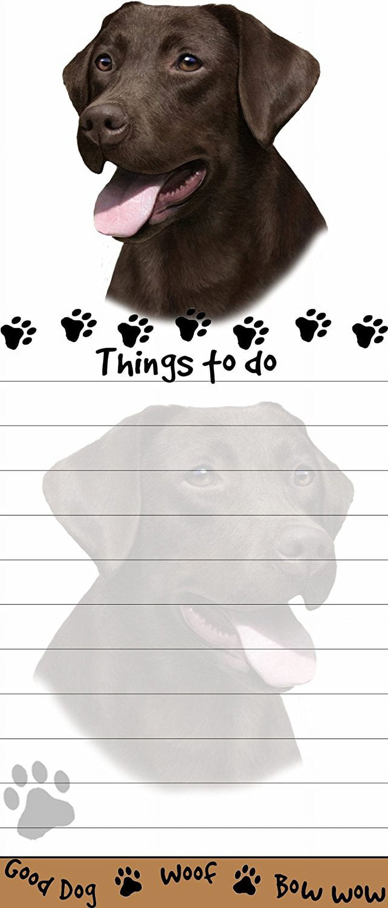 Chocolate Labrador Magnetic Sticky Note Pad - Walmart.com