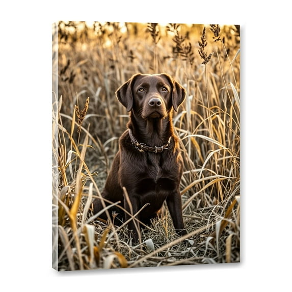 Chocolate Labrador Retriever Canvas Wall Art Framed Canvas Prints ...