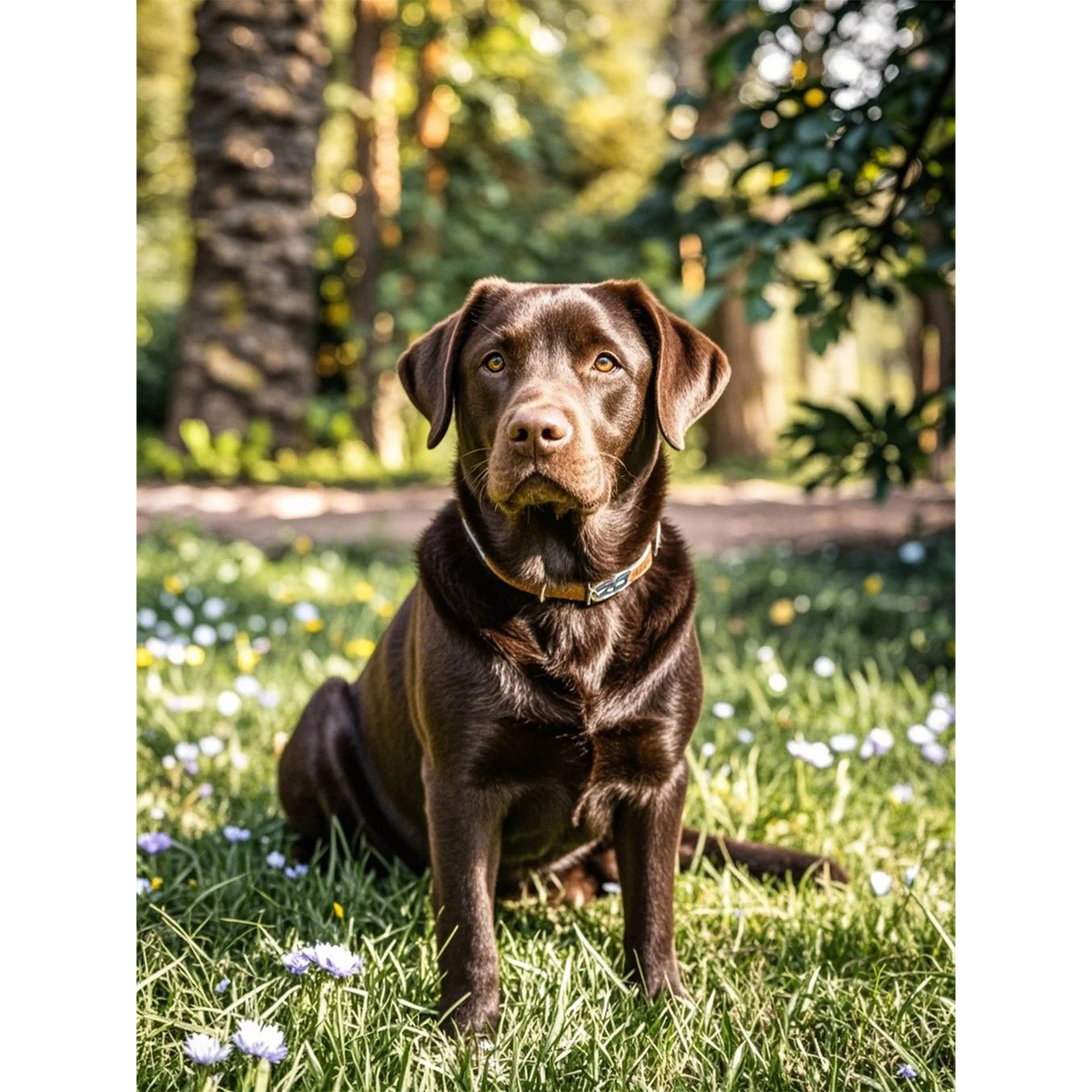 Chocolate Labrador Retriever Diamond Art 5D Diamond Painting DIY Kits ...