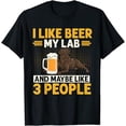 Chocolate Labrador Retriever Dog Beer Chocolate Lab T-Shirt, Unisex ...