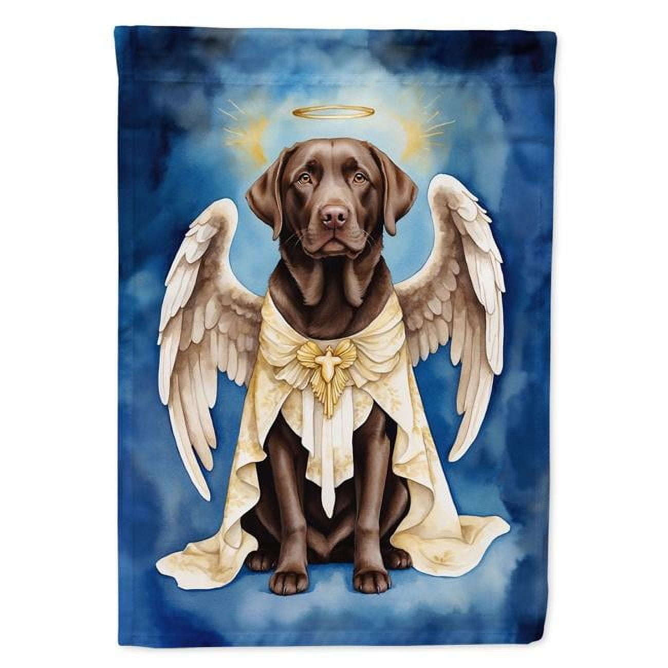 Chocolate Labrador Retriever My Angel House Flag 28 in x 40 in ...