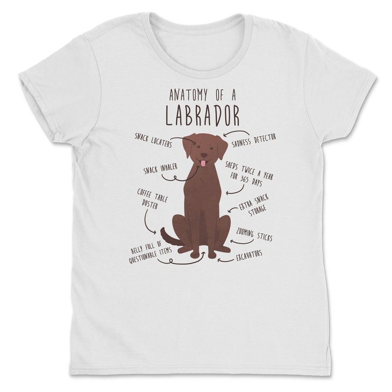 Chocolate Labrador Retriever Shirt, Funny Lab Mom & Dad Tee, Dog ...