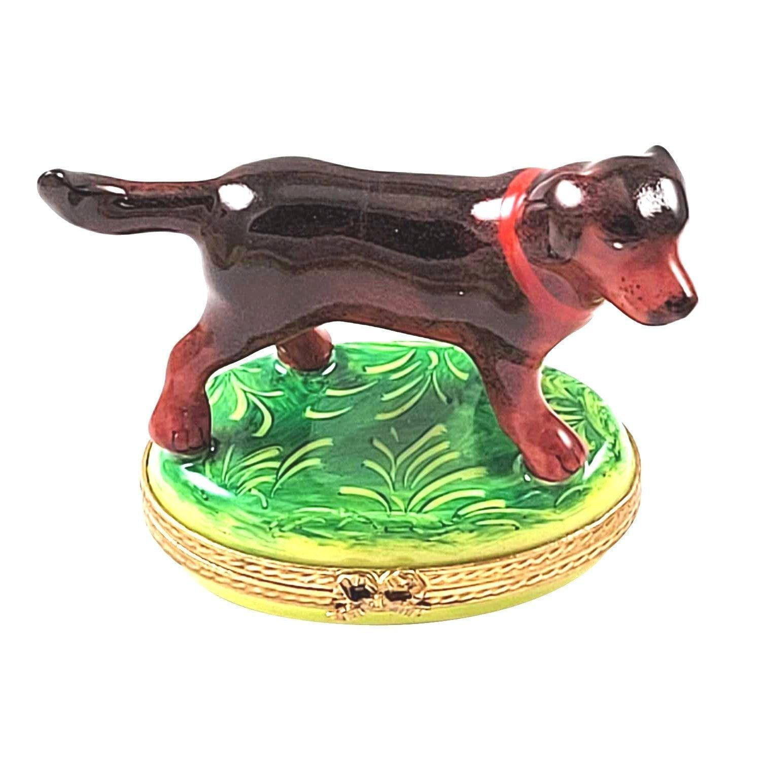 Chocolate Labrador Standing Limoges Box Porcelain Figurine - Walmart.com