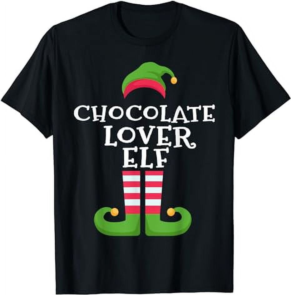 Chocolate Lover Elf Chocolate Lovers Christmas Pajama T-Shirt - Walmart.com