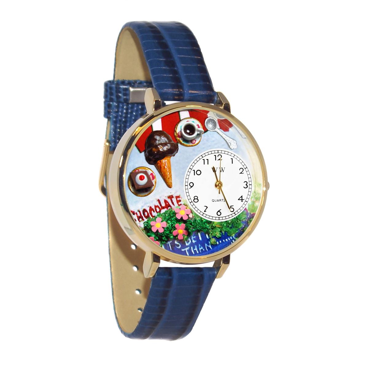 Chocolate Lover Watch in Gold (Large) - Walmart.com