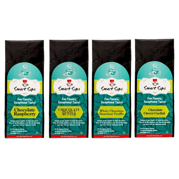 Chocolate Lovers Ground Coffee Variety Pack, 30 Ounces - Chocolate ...