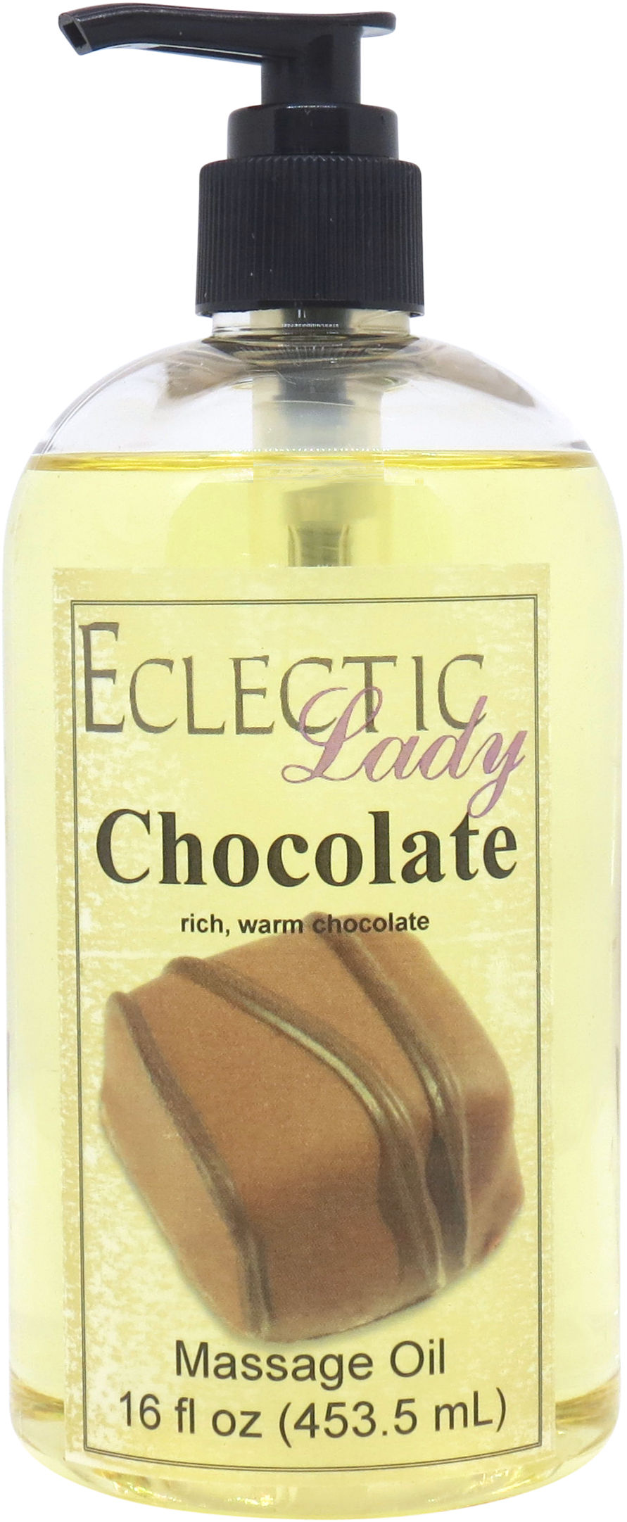 Chocolate Massage Oil by Eclectic Lady, 16 oz, Sweet Almond Oil and ...