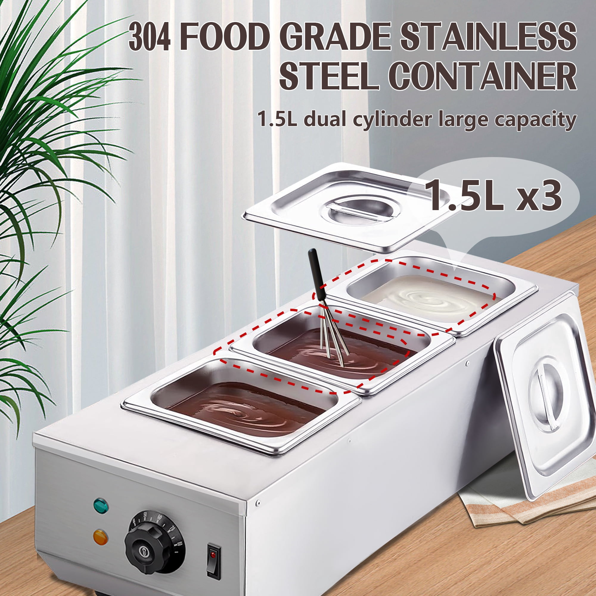Chocolate Melting Machine, Chocolate Melter with 2/3 Various Pot ...
