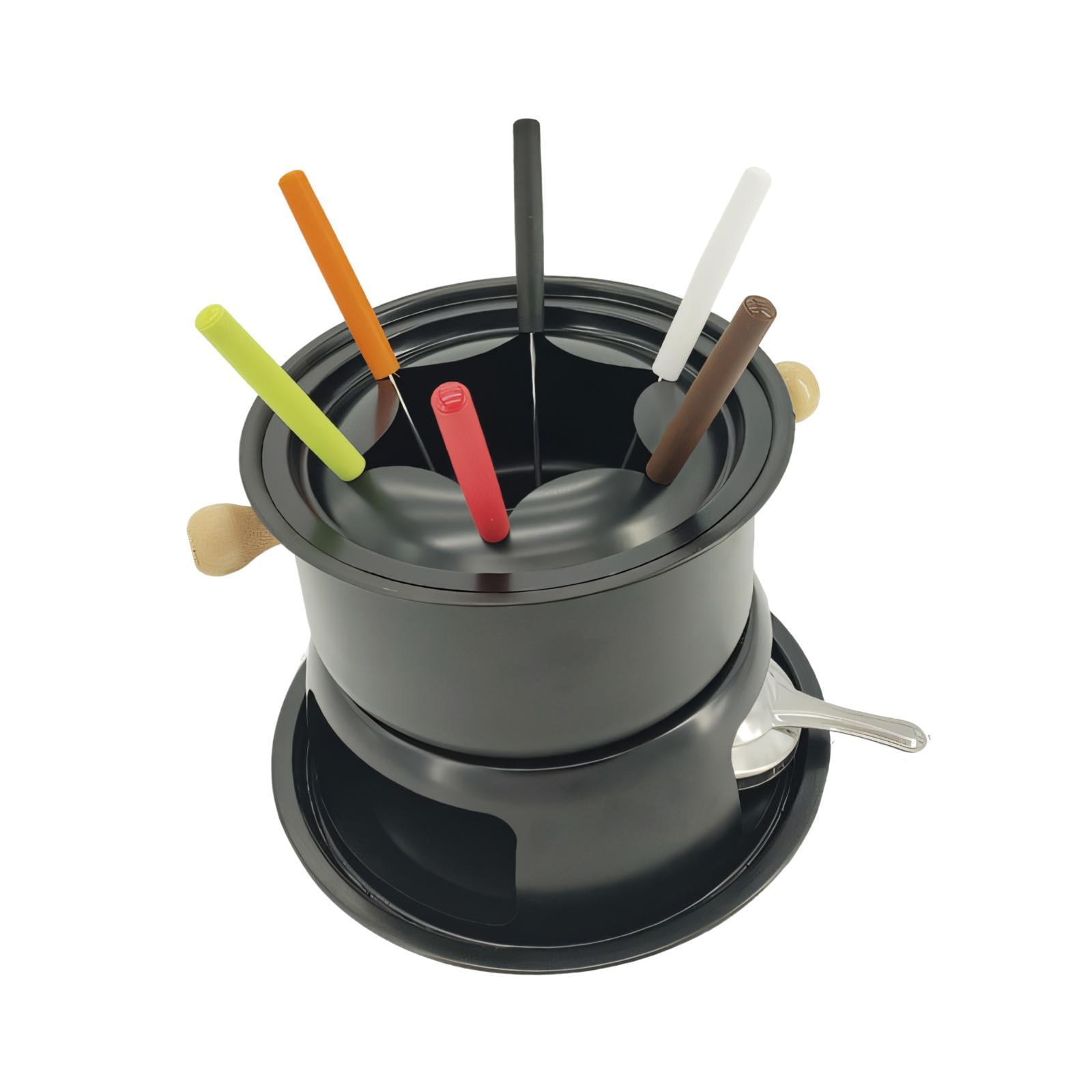 Chocolate Melting Pot Fondue Cheese Set Compact Carbon Steel for ...