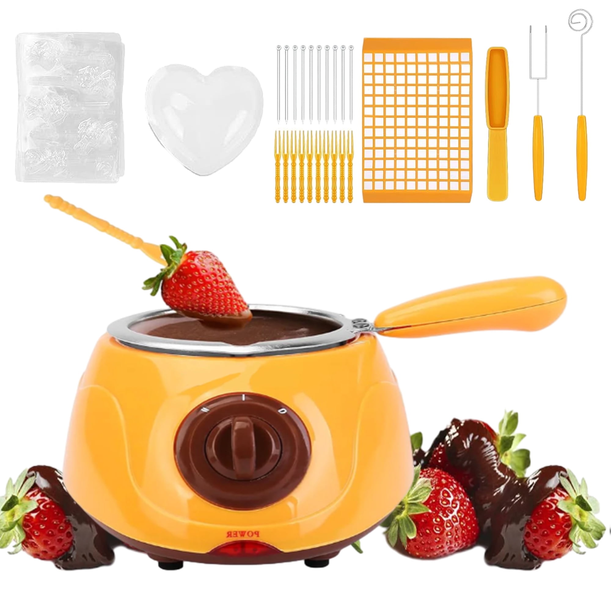 Chocolate Melting Warming Fondue Set - Electric Choco Melt , Melts ...