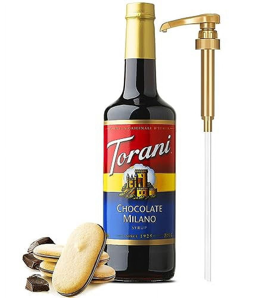 Chocolate Milano Syrup 25.4 .. Ounces Torani with Little .. Squirt ...