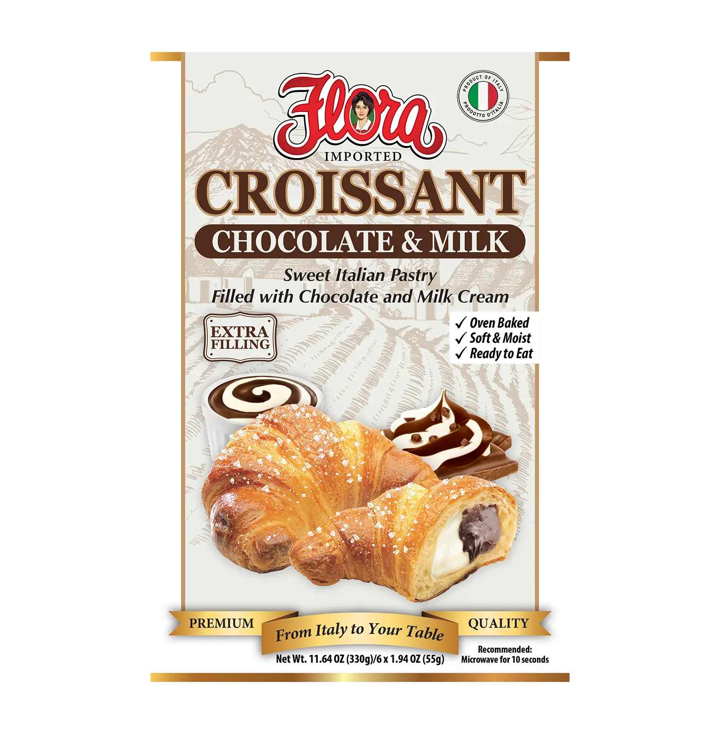 Chocolate & Milk Croissant - Walmart.com