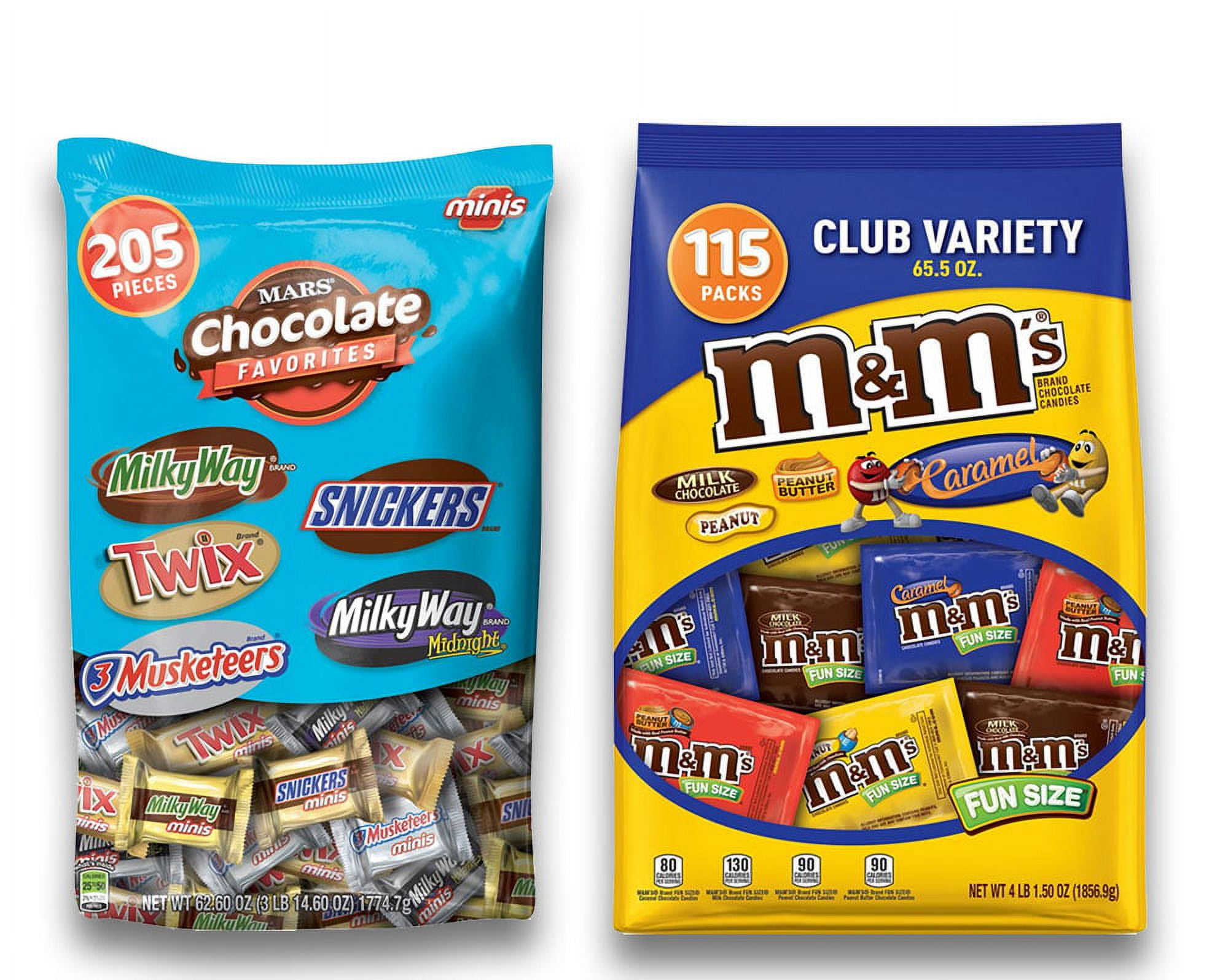Chocolate Mini Pack - M&M, Mars Candies, Snickers, Twix More Perfect ...