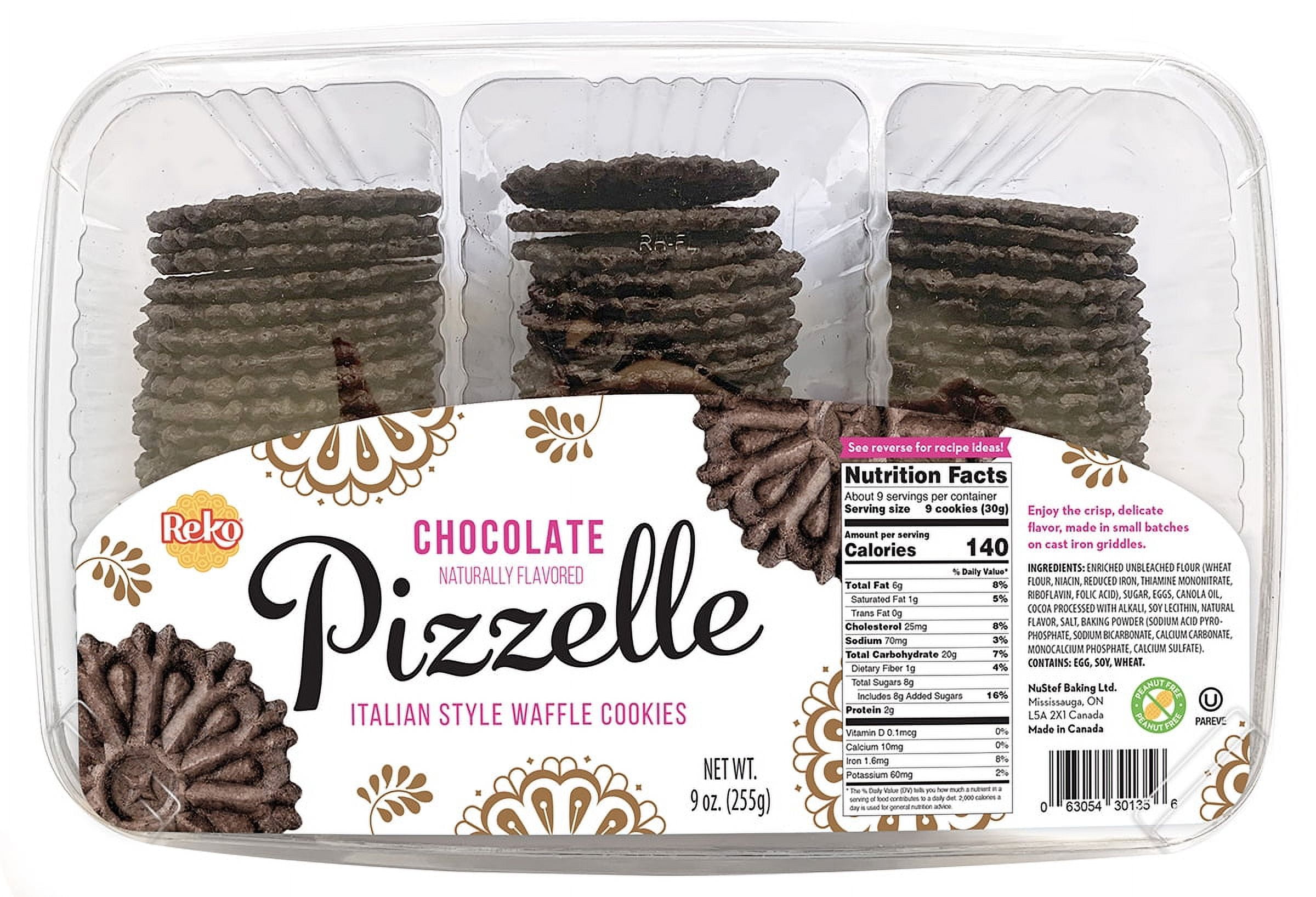 Chocolate Mini Pizzelle, Italian Waffle Cookie, 9oz, 1 Pack - Walmart.com