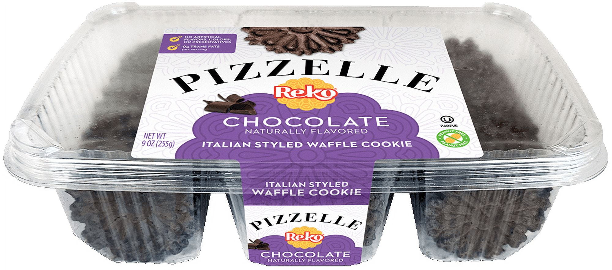Reko Pizelle Chocolate Mini Pizzelle, Italian Waffle Cookie, Single ...