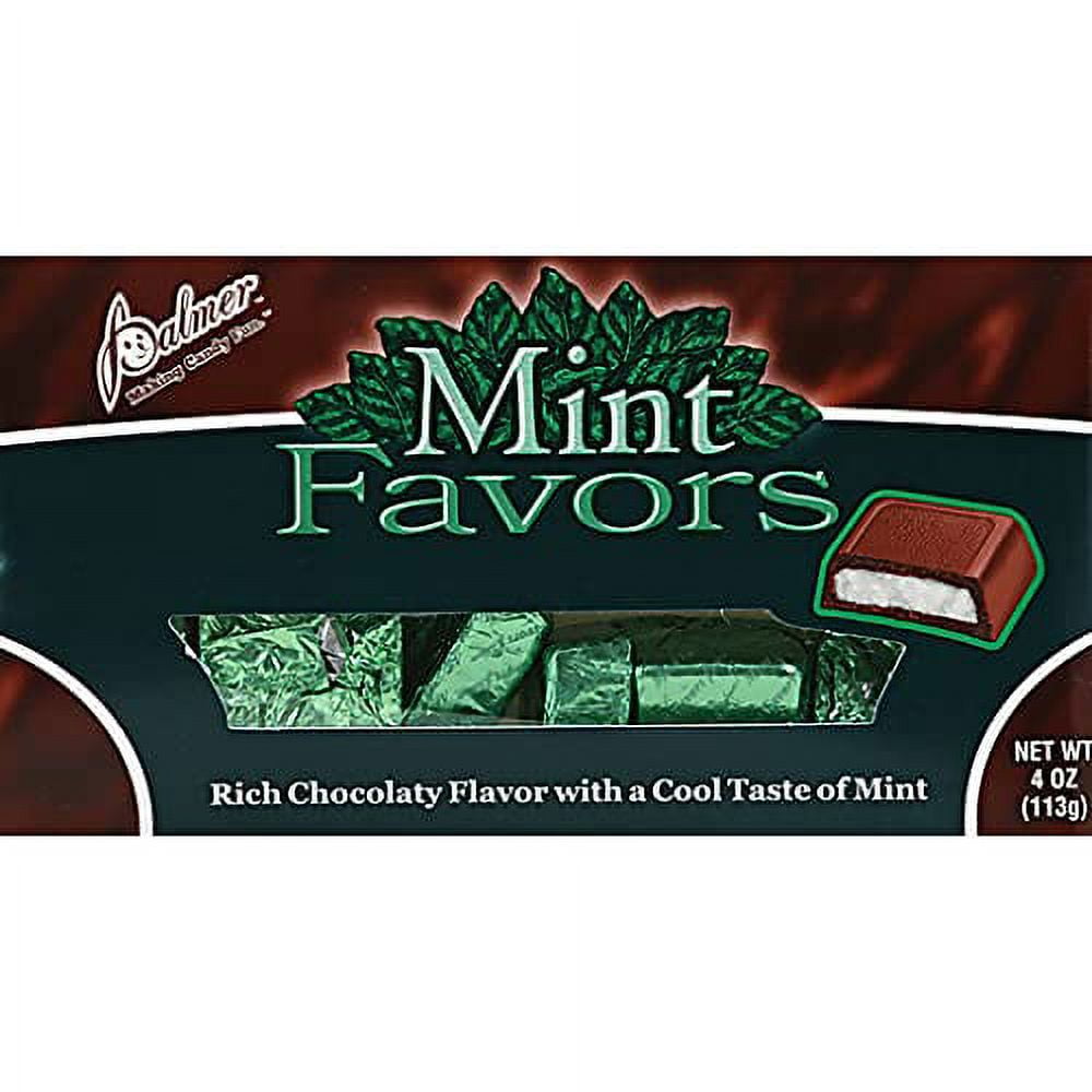 Chocolate Mint (1) 3.4 oz Box Palmer Mint Favors Rich Chocolaty with a ...