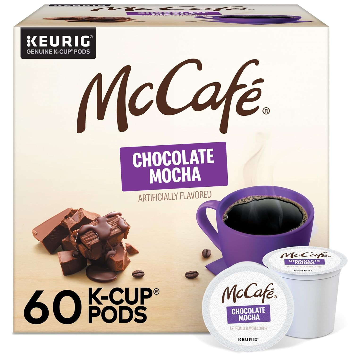Chocolate Mocha Coffee, Keurig Single Serve Coffee K-Cup Pods, Flavored ...