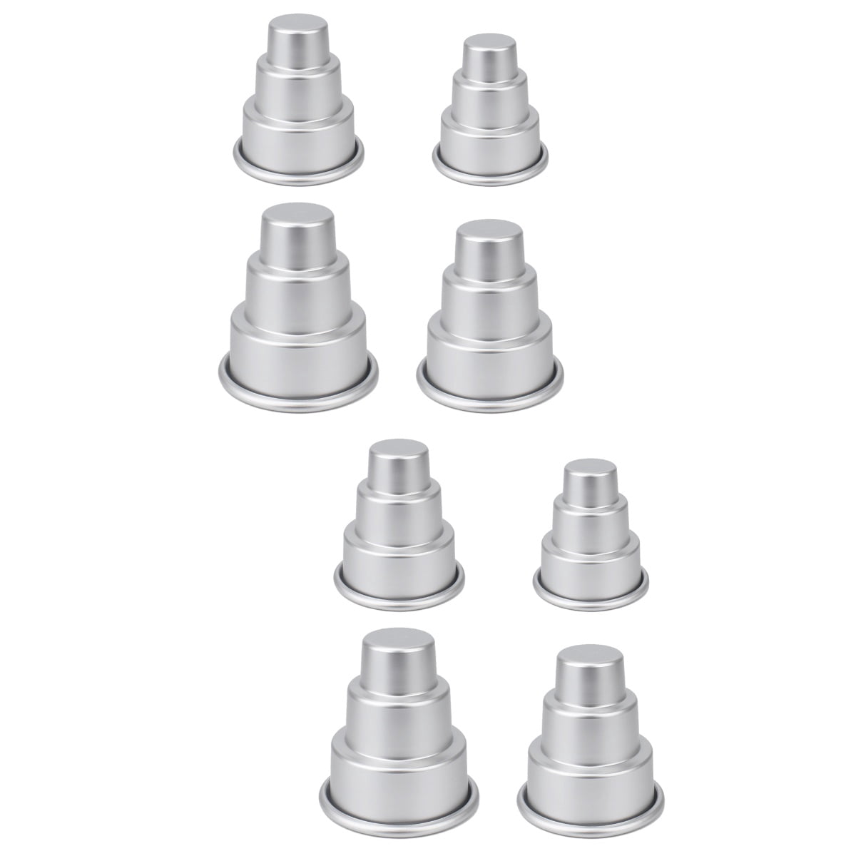 Chocolate Mold Metal Molds Pudding Cups Aluminum Alloy 3 Tier Cake ...