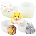 Chocolate Molds Candy Molds Cute Hamster Shape Unique Bakings Molds ...