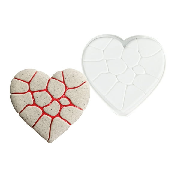 Chocolate Molds Cracks Heart Silicone Molds Mousses Cake Decorating ...