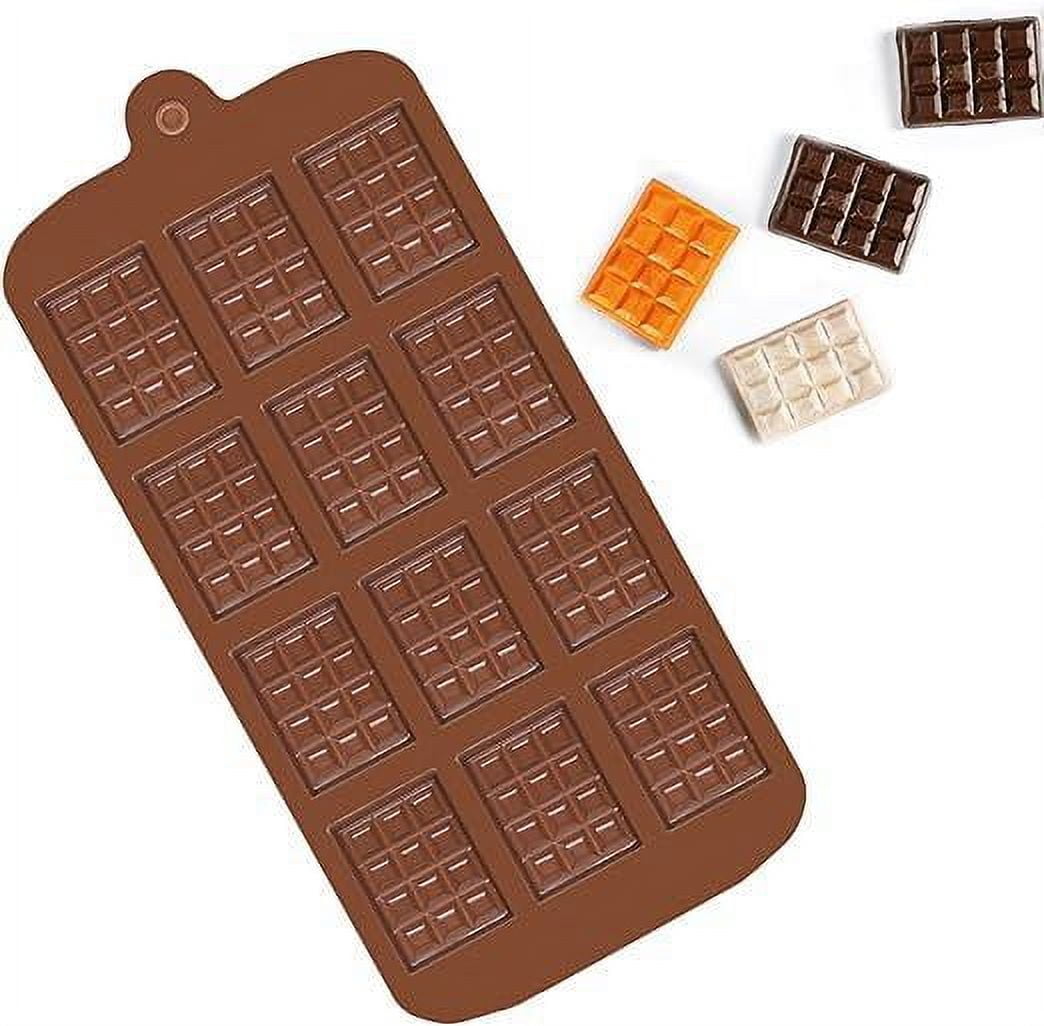 Chocolate Molds, Mini Silicone Chocolate Molds, 12 Cavities Non-Stick ...