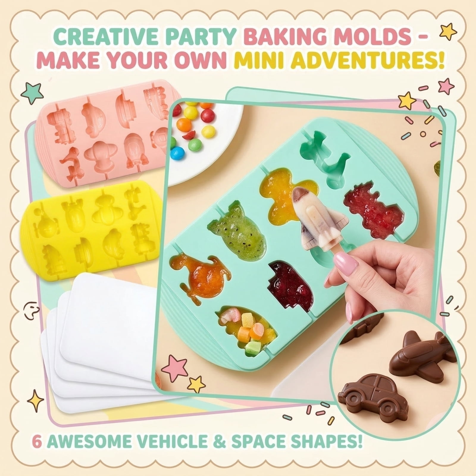 Silicone Chocolate Mold, Silicone Baking Mold, Food-Grade Silicone ...