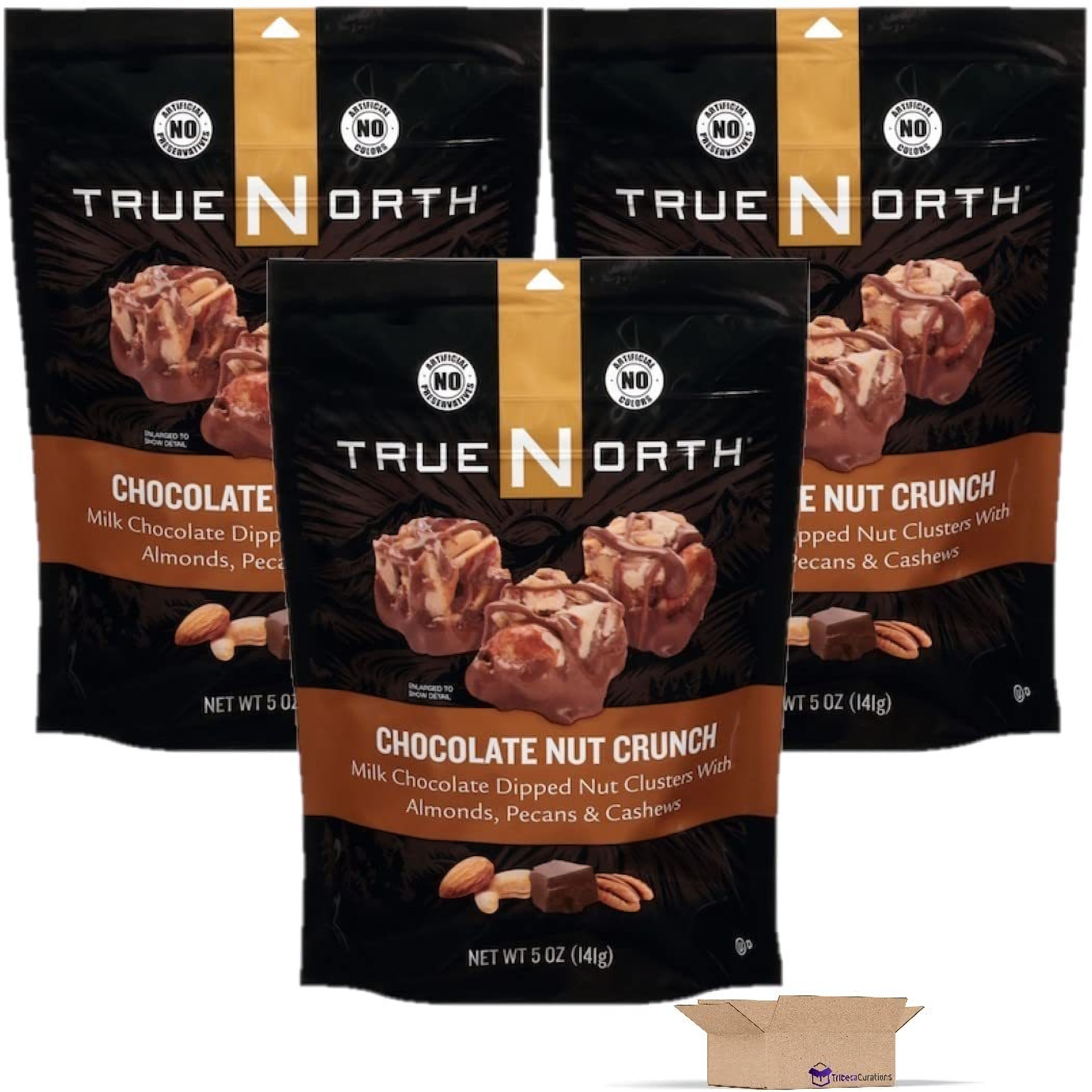 True North Almond Cashew Chocolate Nut Crunch Clusters Value Pack, 5 ...