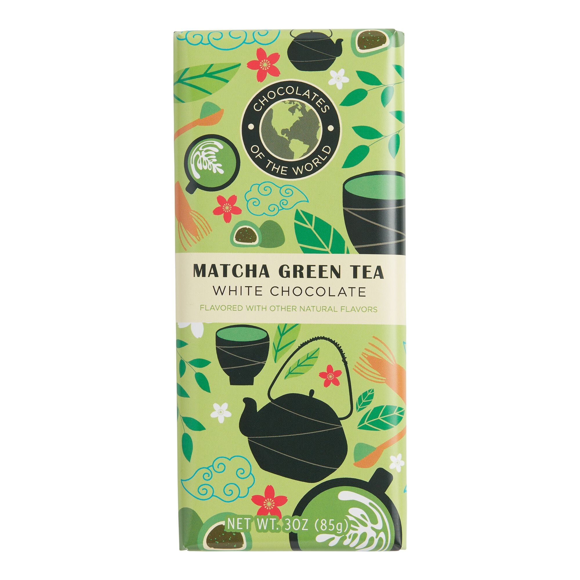 Chocolate Of The World Matcha White Chocolate Bar 3 oz. 3ea Pack of 2 ...