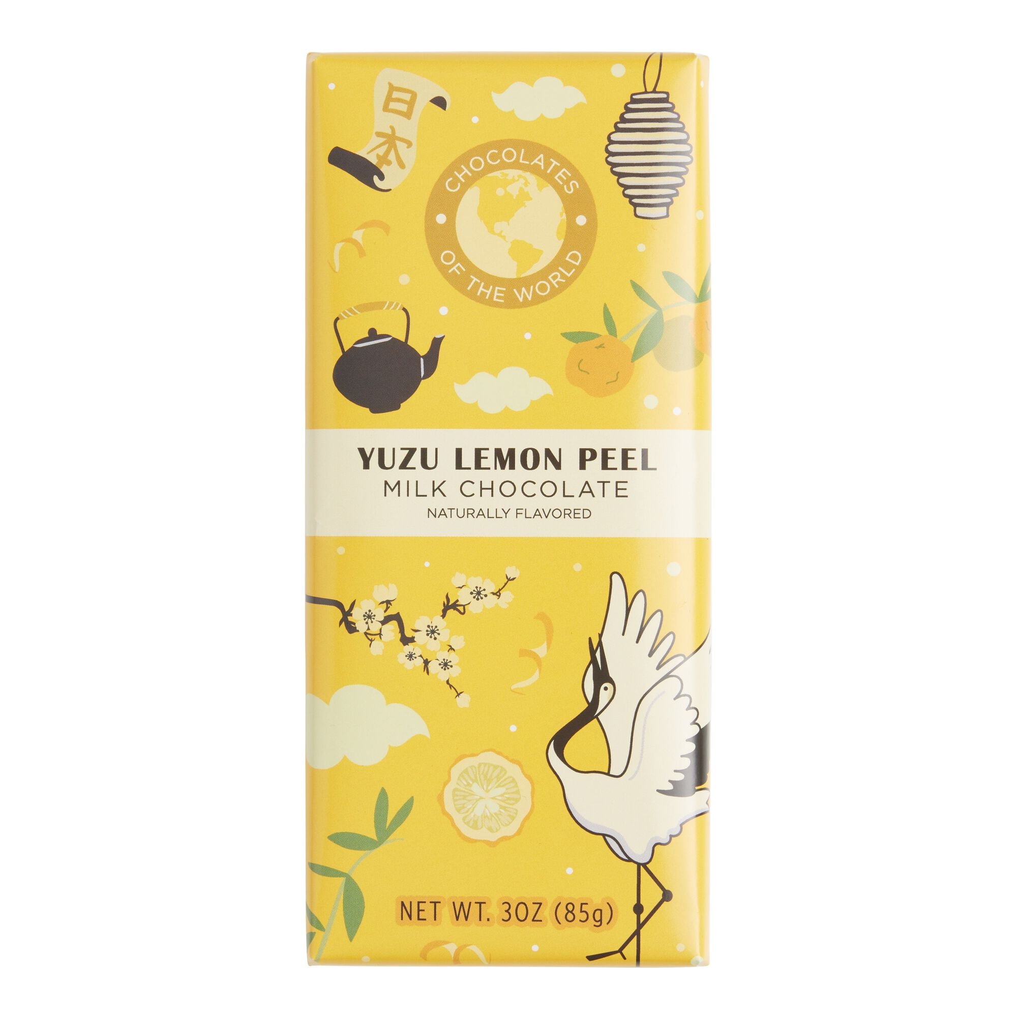 Chocolate Of The World Yuzu Lemon Chocolate Bar 3 oz. 2 each Pack of 4 ...