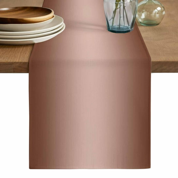 Chocolate Ombre Table Runner, Modern Gradient Abstract Art Washable ...