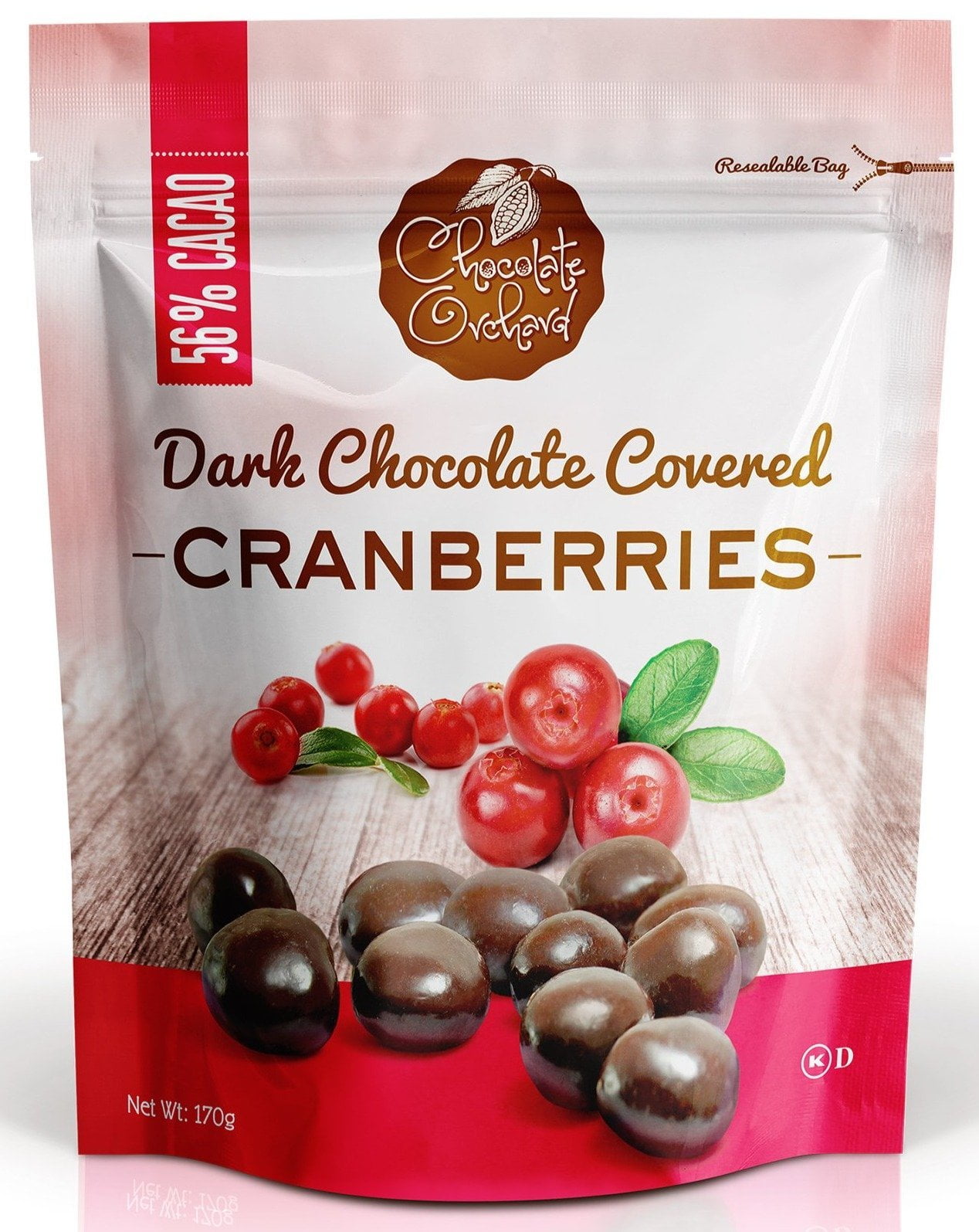 Chocolate Orchard Dark Chocolate Covered Cranberries - Walmart.com