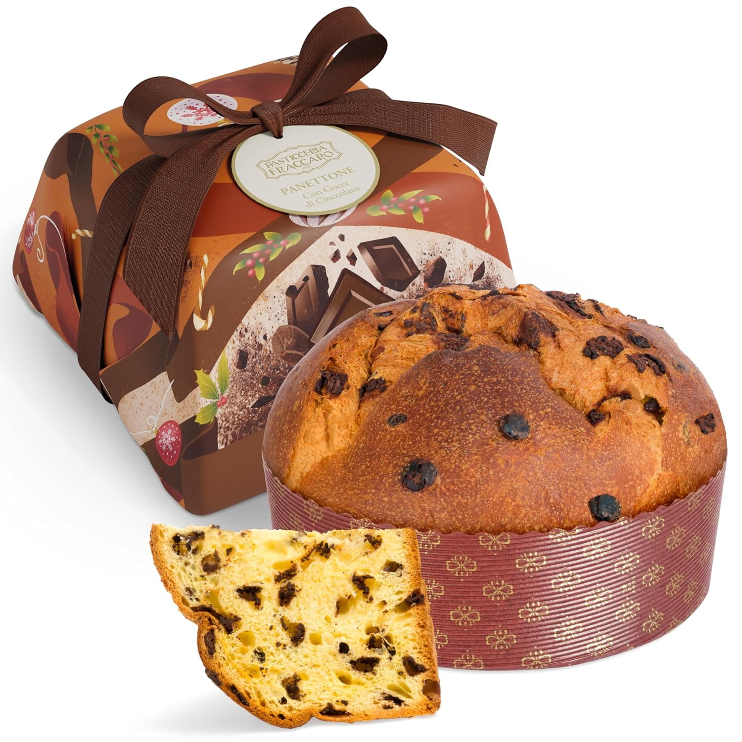 Chocolate Panettone Italian Cake from Italy (26.4 Oz - 750 ) 1932 ...