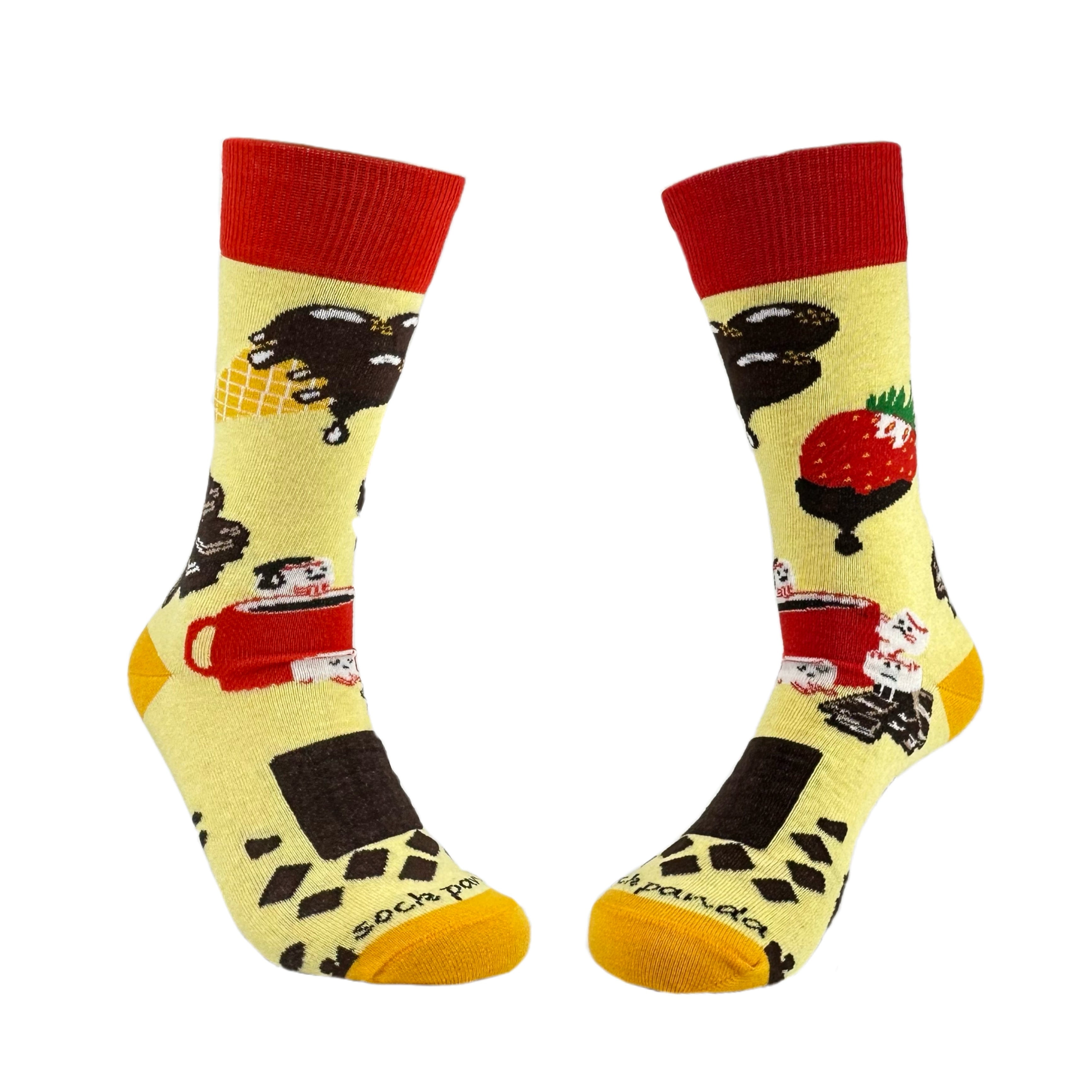 Chocolate Party Time Socks from the Sock Panda (Adult Medium - Women's ...