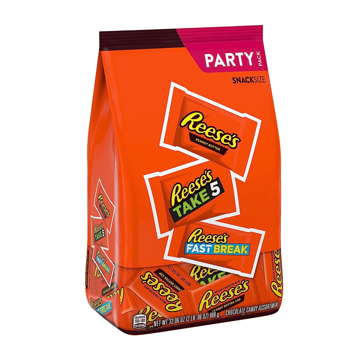 Chocolate Peanut Butter Assortment Snack Size, Individually Wrapped ...