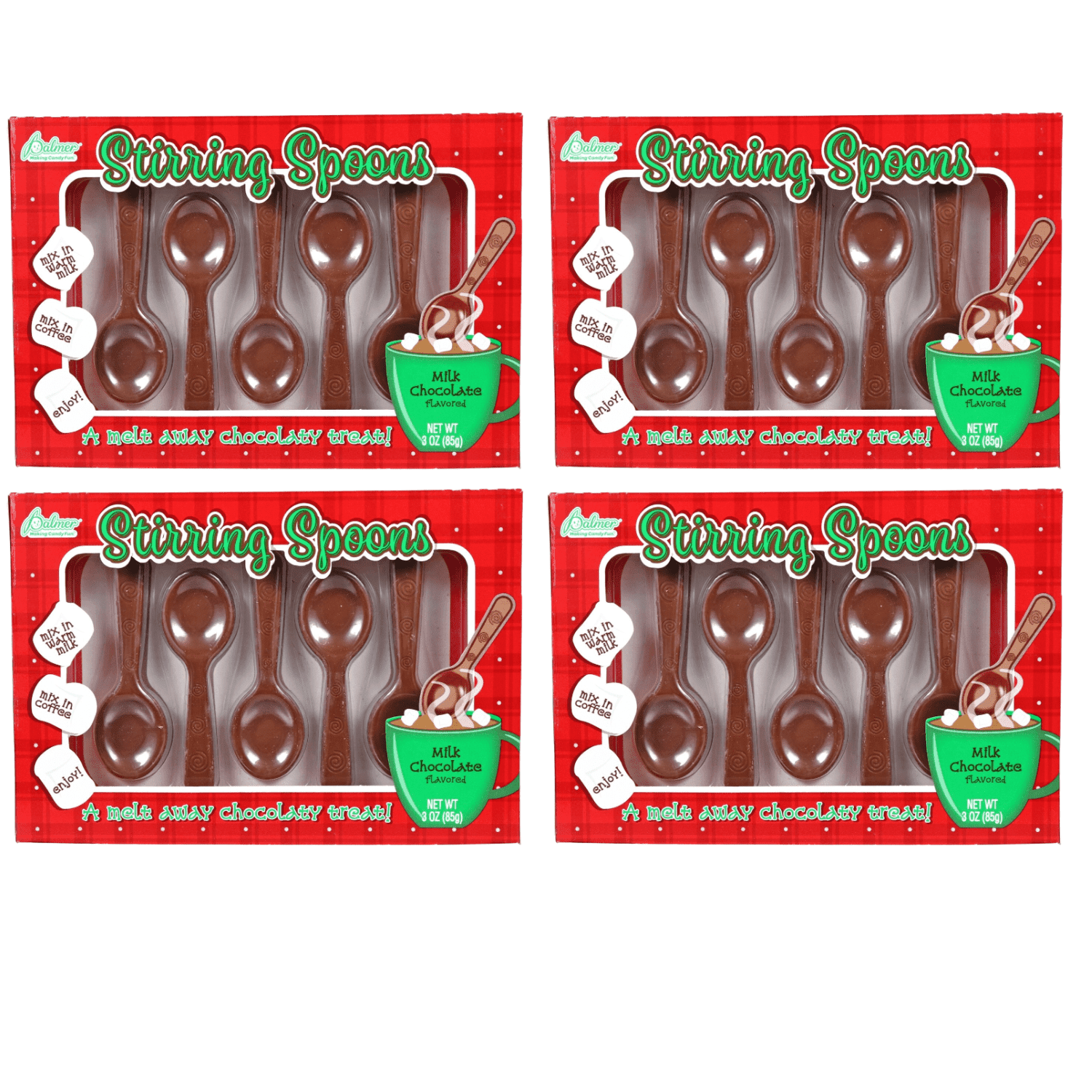 Chocolate Peppermint Stirring Spoon - Edible Hot Chocolate Spoons ...