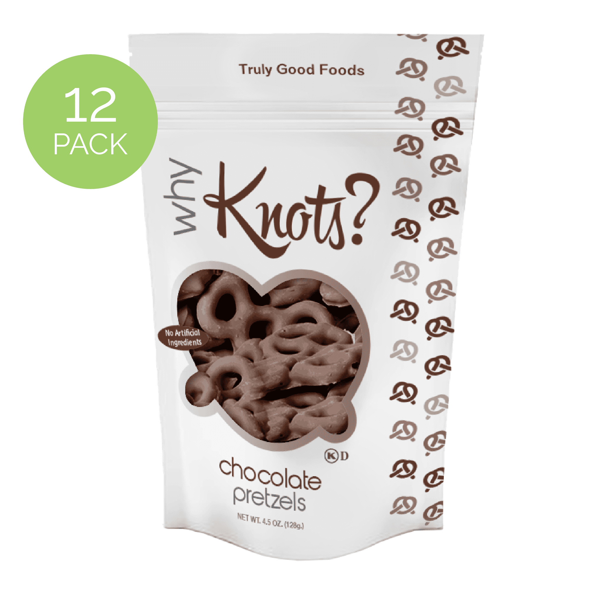 Chocolate Pretzels Why Knots?, 4.5oz, 12-count - Walmart.com