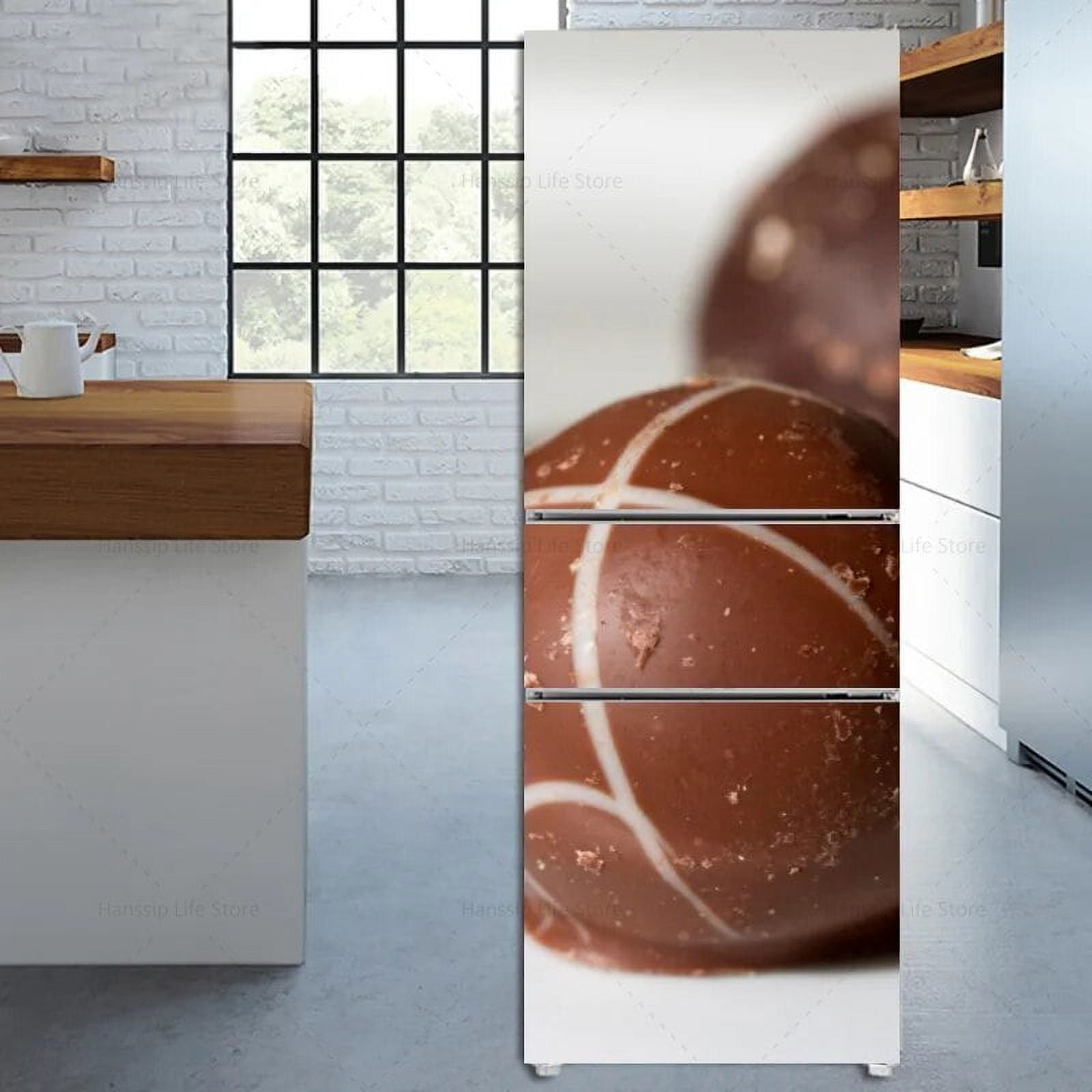 Chocolate Print Refrigerator Door Wallpaper Sweet Dessert Fridge ...