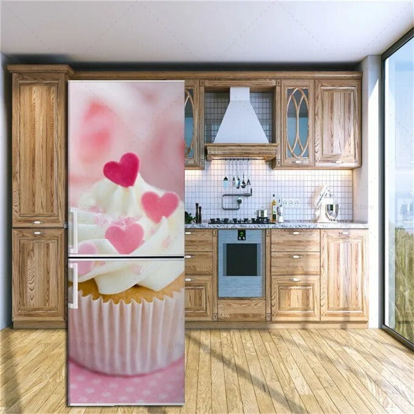 Chocolate Print Refrigerator Door Wallpaper Sweet Dessert Fridge ...