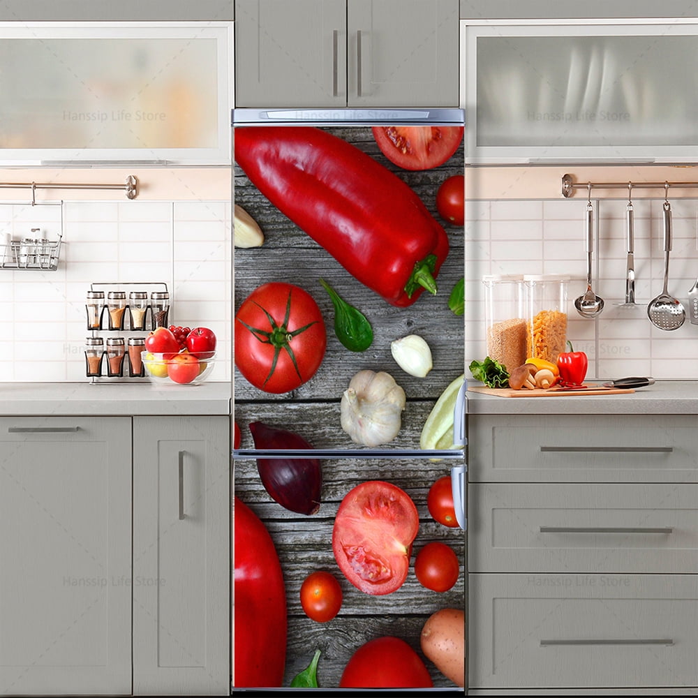 Chocolate Print Refrigerator Door Wallpaper Sweet Dessert Fridge ...