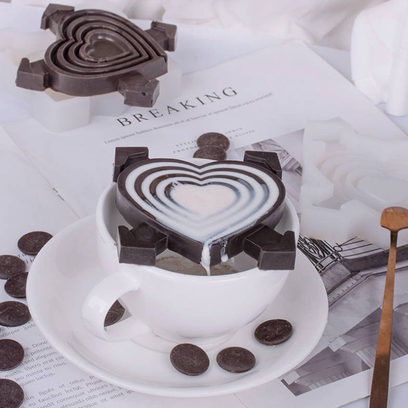 Chocolate Pudding Candy Mould, DIY Homemade Dessert, Stainless Steel ...