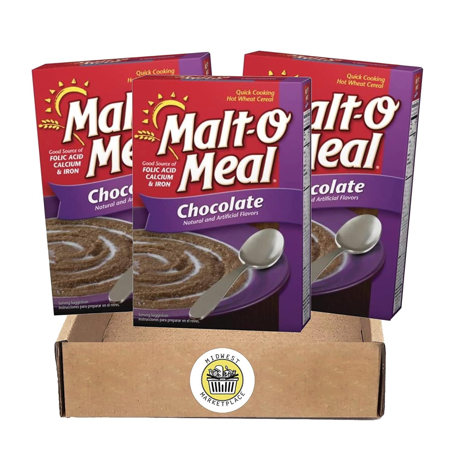 Chocolate Quick Cooking Hot Wheat Cereal, Malt-O Meal, Malto Meal, YTWF ...