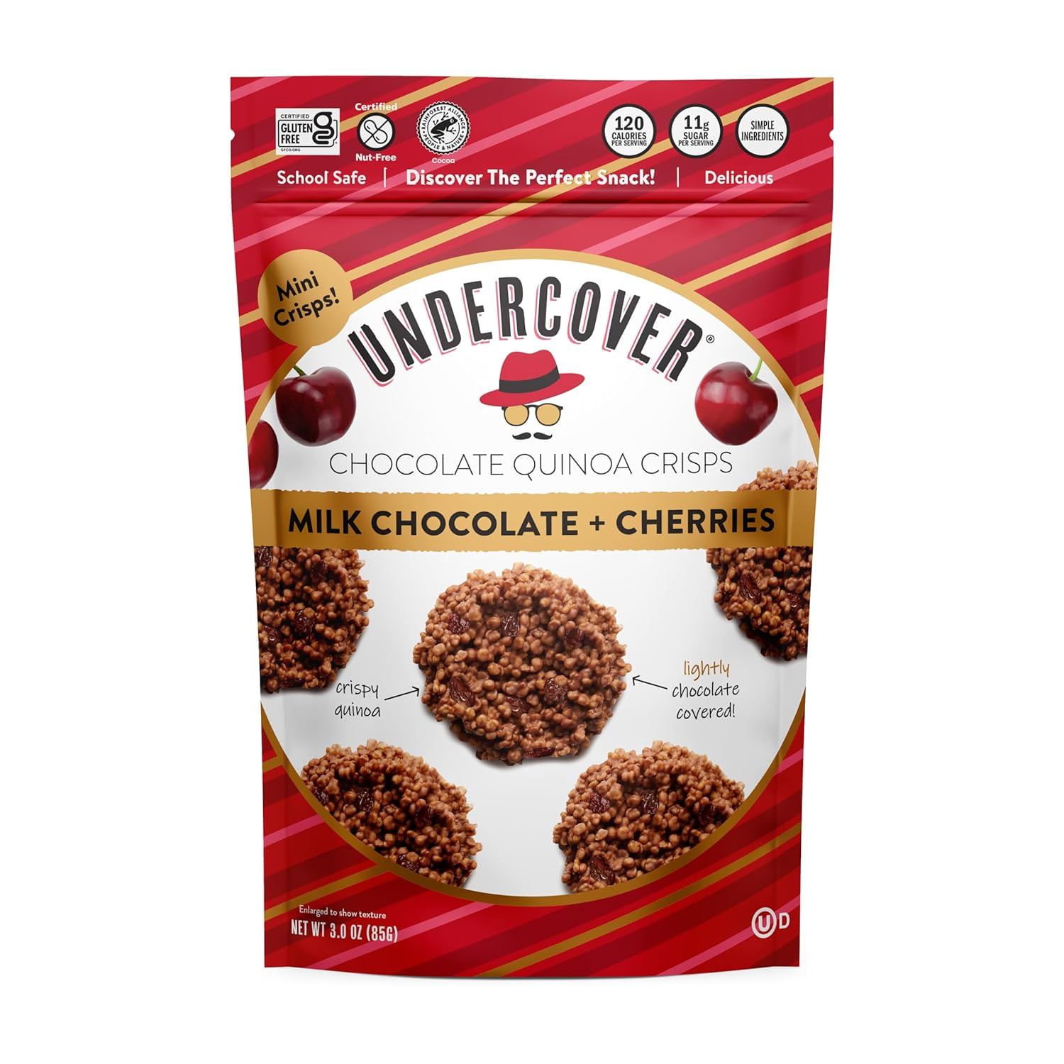 Chocolate Quinoa Crisps - Milk Chocolate + Cherries | 7-Pack, 3oz Bags ...
