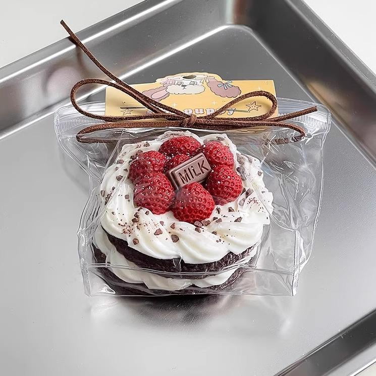 Chocolate Raspberry Tower Cake Food-Grade Silicone Slow-Rising Rebound ...